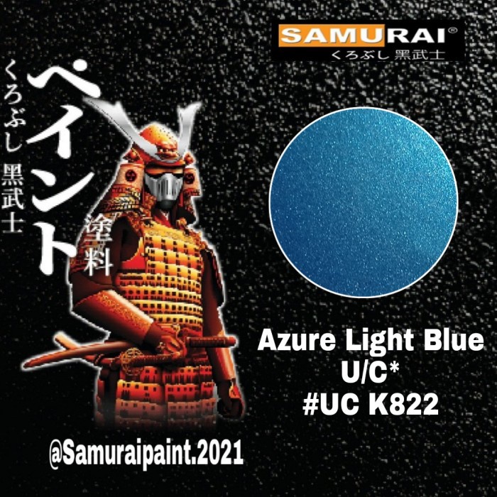 Jual Samurai paint AZURE LIGHT BLUE UCK822 cat samurai biru muda azure ...