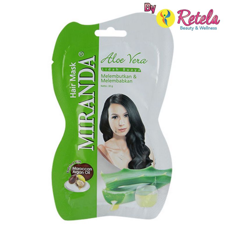 Jual MIRANDA HAIR MASK ALOE VERA LIDAH BUAYA 30GR | Shopee Indonesia