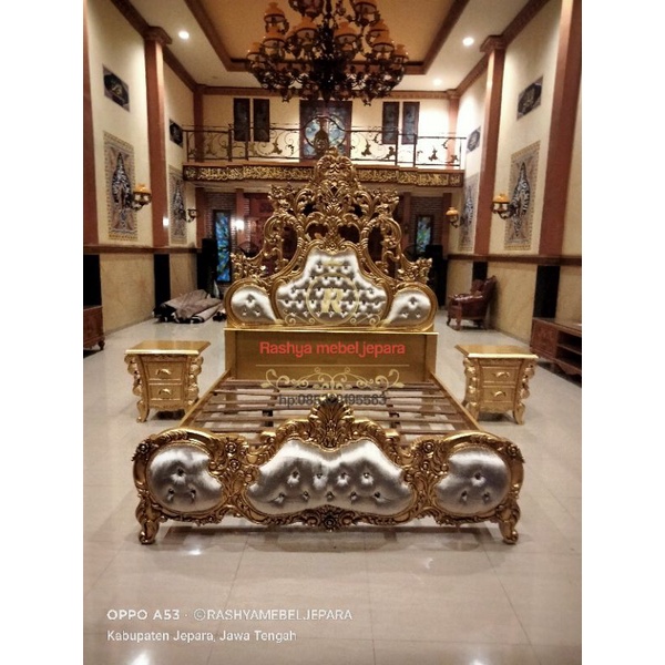 Jual Dipan / Tempat Tidur Ukir Mewah + Nakas 2 (Pesanan Ibu Stefi Medan ...