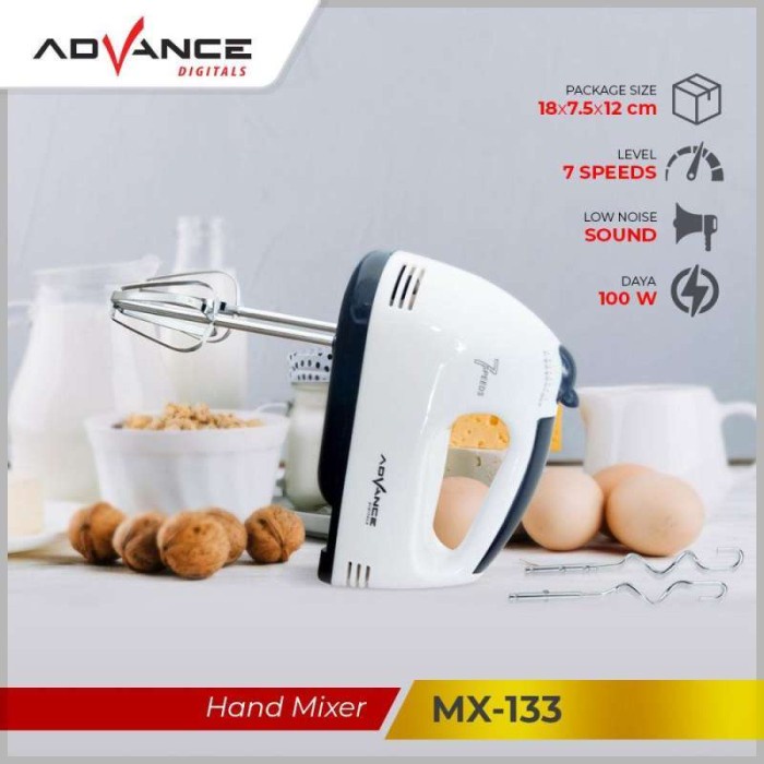 Jual Advance Hand Mixer MX133 Alat Pengocok Telur Pengaduk Adonan ...