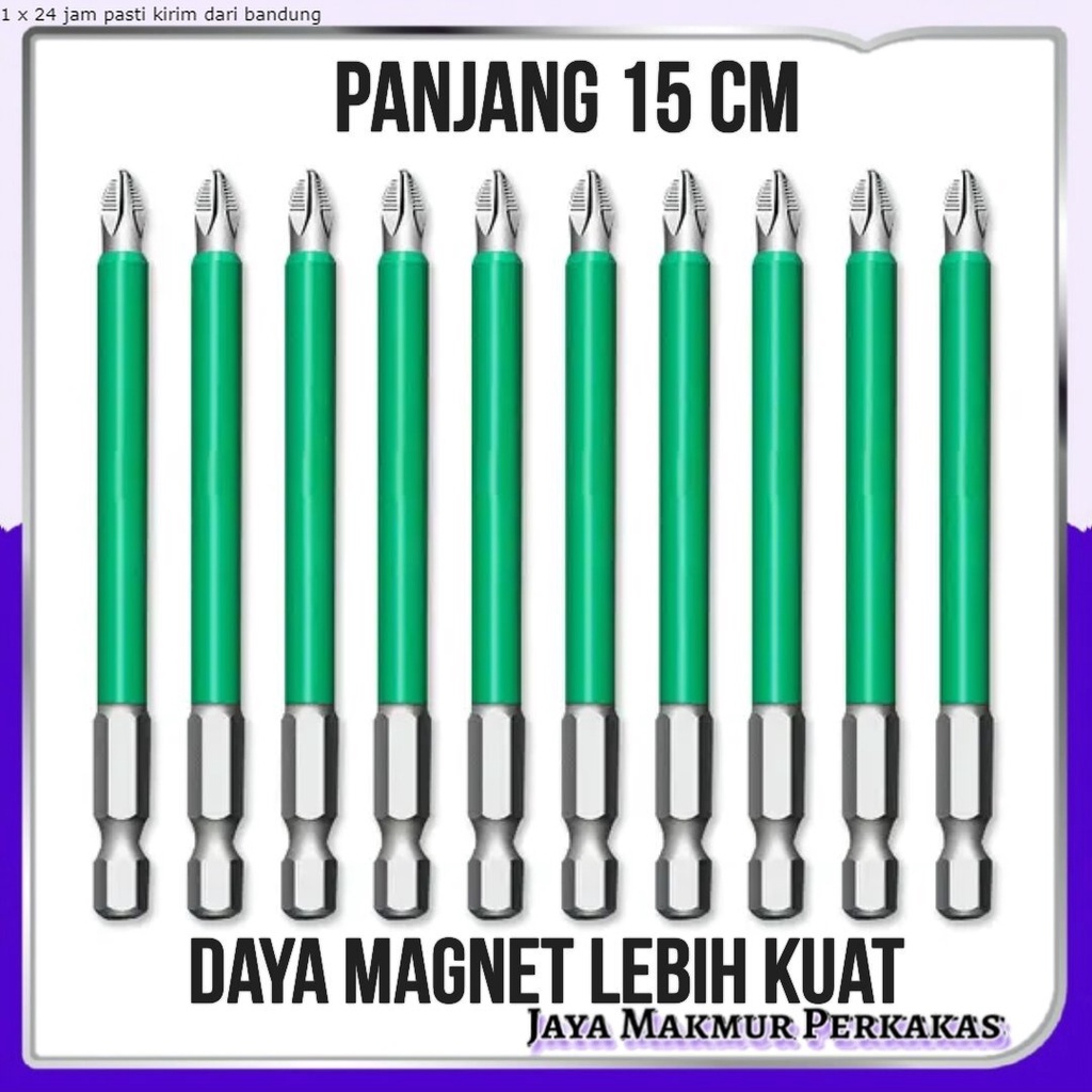 Jual Mata bor obeng Panjang magnetik grenner mata obeng scrup anti slip ...