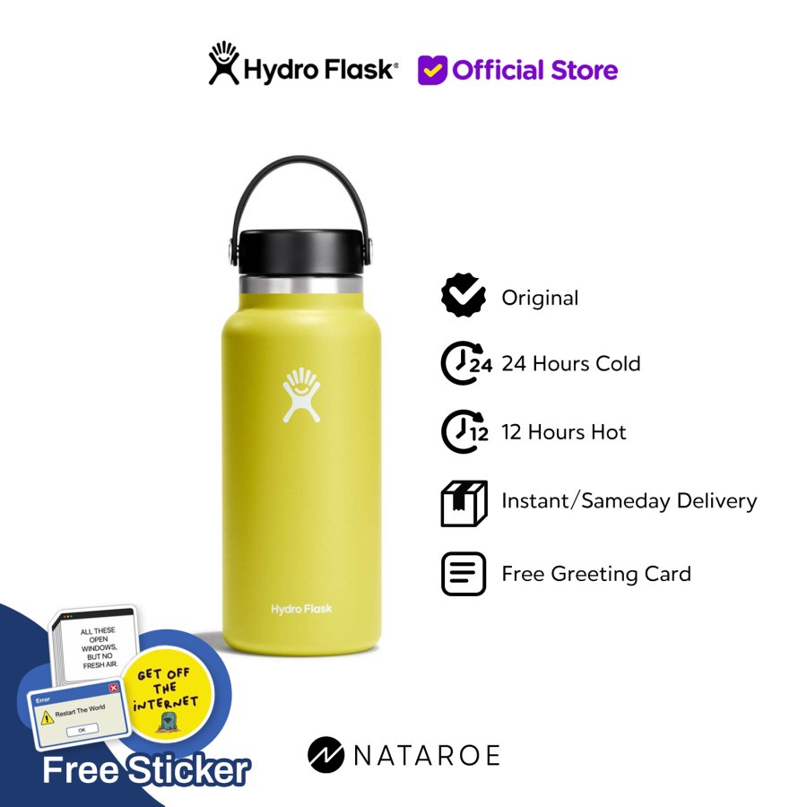 Jual Hydro Flask Tumbler 32oz Wide Mouth Flex Cap - Cactus | Shopee ...