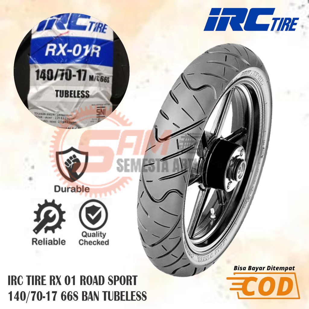 Jual Ban Luar IRC Tire 140/70 Ring 17 RX01 Rear Road Winner Tubeless Motor Sport | Shopee Indonesia