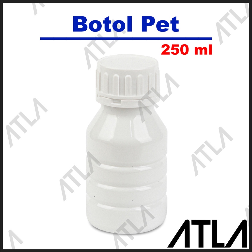 Jual Botol Pet 250ml Wadah Bottle Plastik Air Pupuk Labor Serbaguna 250 ...