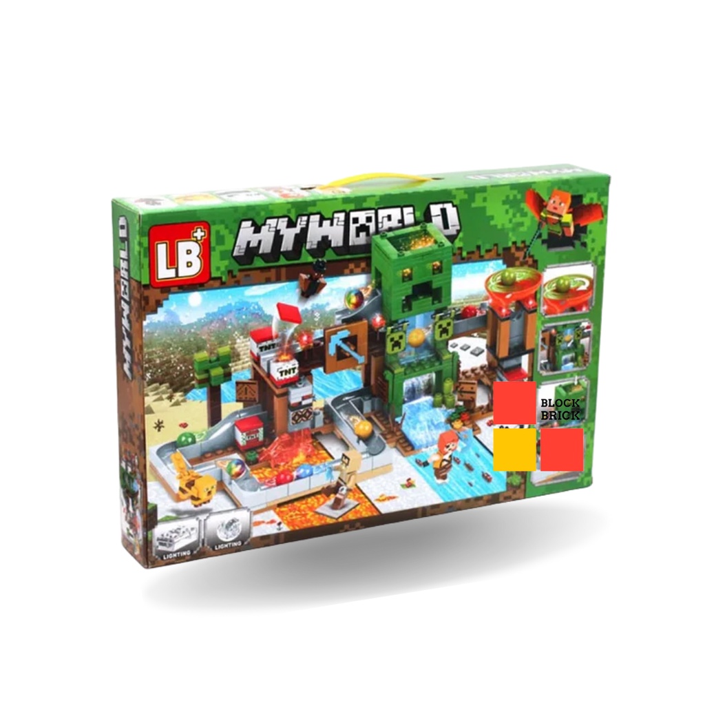 Jual Mainan Brick LB313 MINECRAFT W/TREASURE HUNT TRACKBALL MAINAN ...