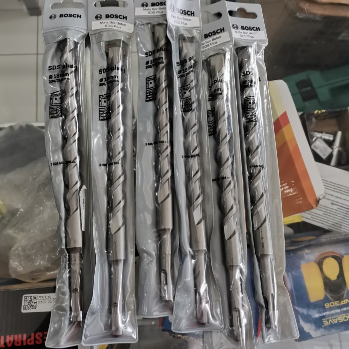 Jual BOSCH Mata bor beton 18 mm x 200/260 mm sds plus bor drill tembok 18mm | Shopee Indonesia