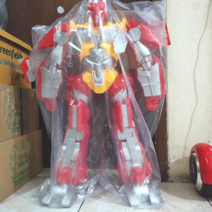 Jual mainan robot jumbo transform Deform robot Iron optim bumble - 30cm kuning | Shopee Indonesia