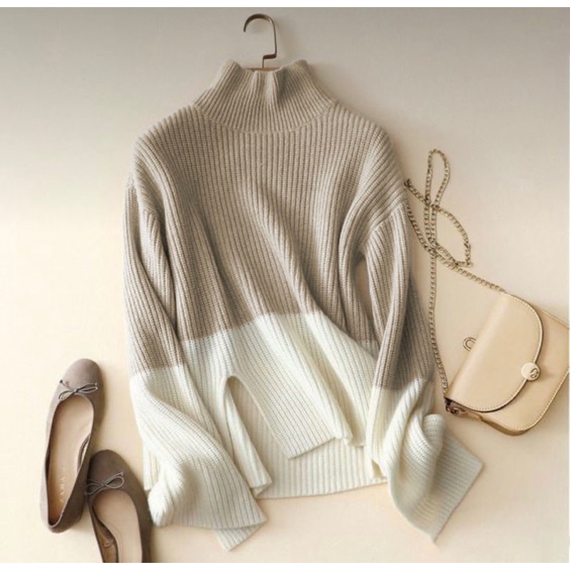 Jual BLOUSE RAJUT KOREA - AQUILA BLOUSE | Shopee Indonesia