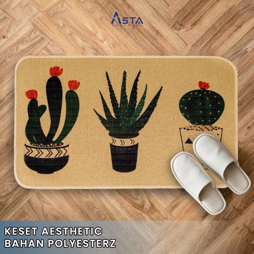 Jual Keset Kaki Anti Slip Serap Air Polyester Rubber Tebal 40 x 60 cm ...