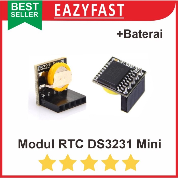Jual Module DS3231 Mini I2C RTC + Baterai. Modul Jam Arduino Raspberry ...