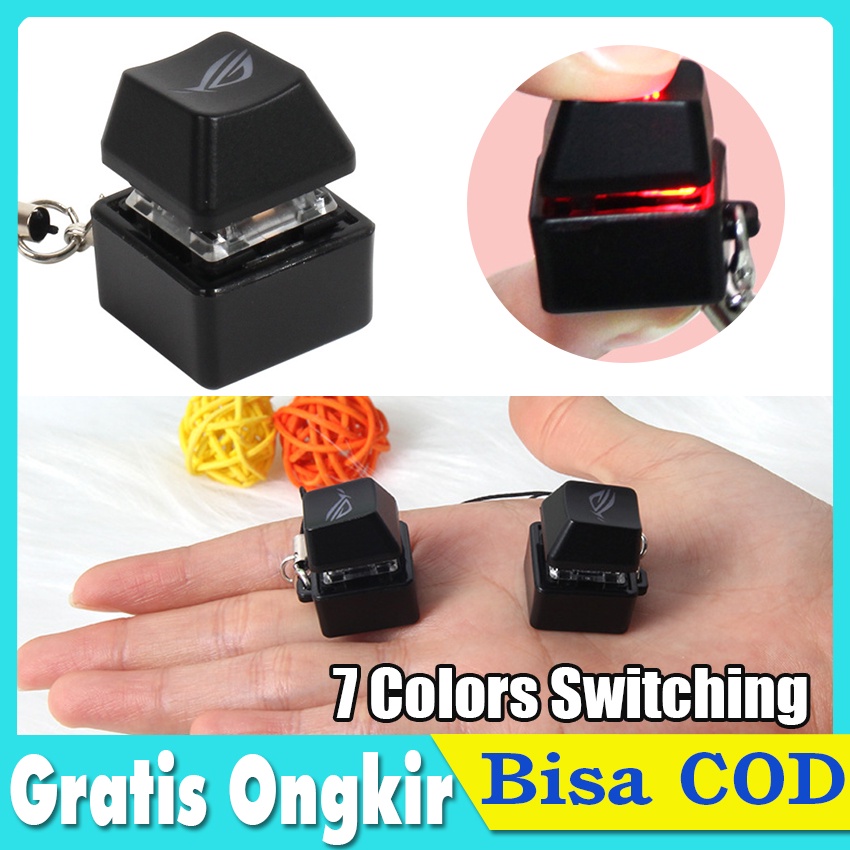 Jual Gantungan Kunci Mechanical Switch Original Keychain Keyboard Hitam ...
