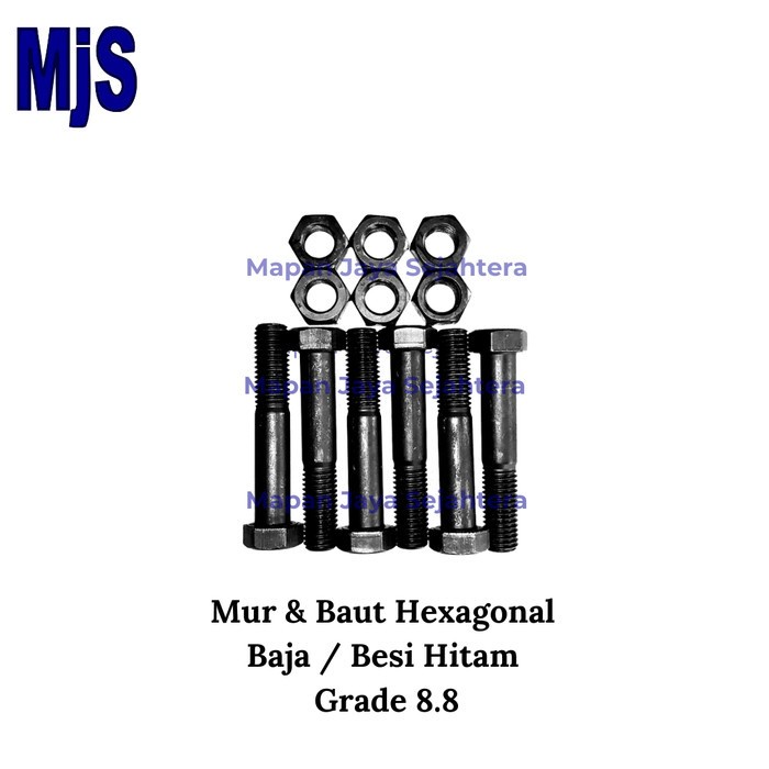 Jual Mur Baut Baja Grade 8.8 M16 x 25 mm HTB - MJS | Shopee Indonesia
