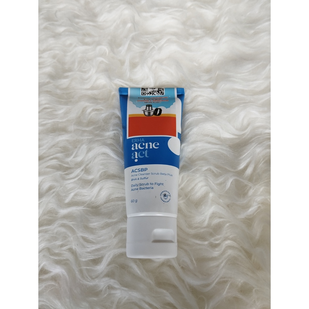 Jual Erha Acne Act Cleanser Scrub Beta Plus BHA Sulfur 60 g | Shopee ...