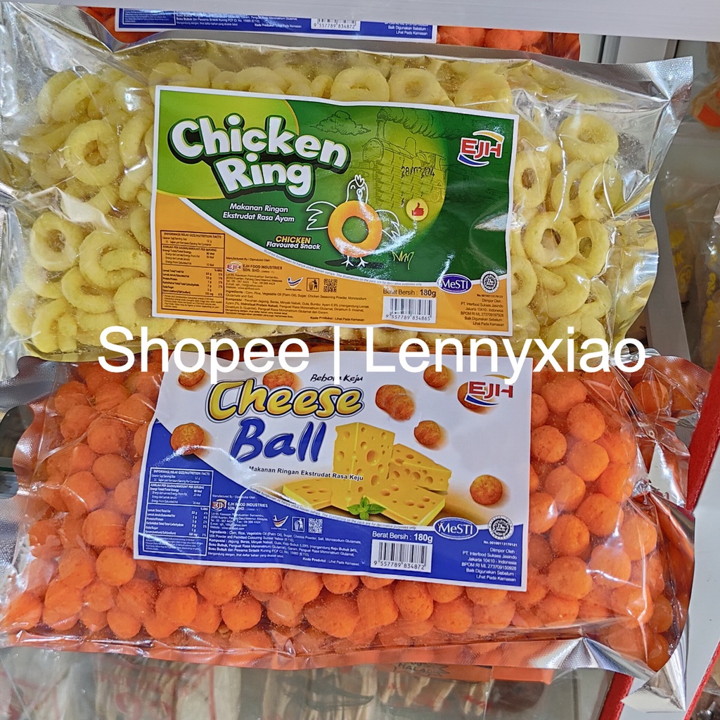 Jual Snack Chicken Ring Cheese Ball Cemilan Rasa Ayam Keju EJH Mirip ...