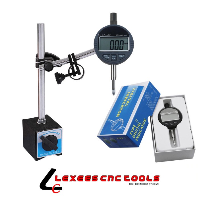 Jual Paket Dial Indicator LEXEES Digital + Magnetic Stand Gauge ...