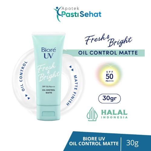 Jual Biore UV Fresh & Bright Oil Control Matte Sunscreen SPF 50+ PA ...