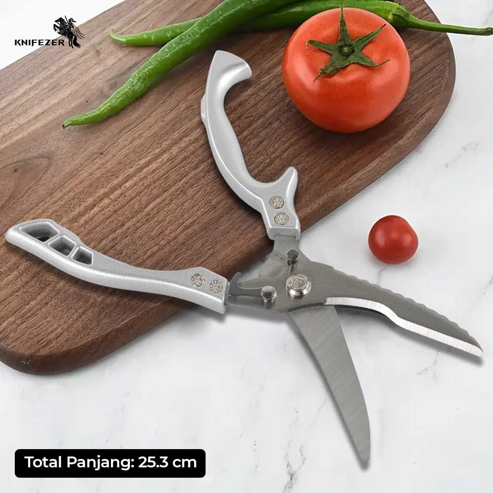 Jual KNIFEZER Gunting Dapur Chicken Duck Fish Bone Scissors - XC068 ...