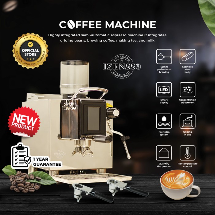 Jual SPESIAL PROMO AKHIR BULAN Izensso Espresso Coffee Machine - Mesin ...