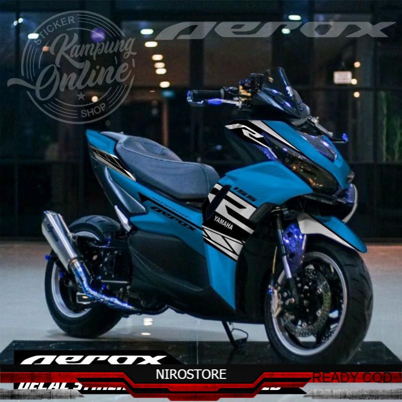 Jual decal aerox full body sticker aerox 155 new striping aerox new ...