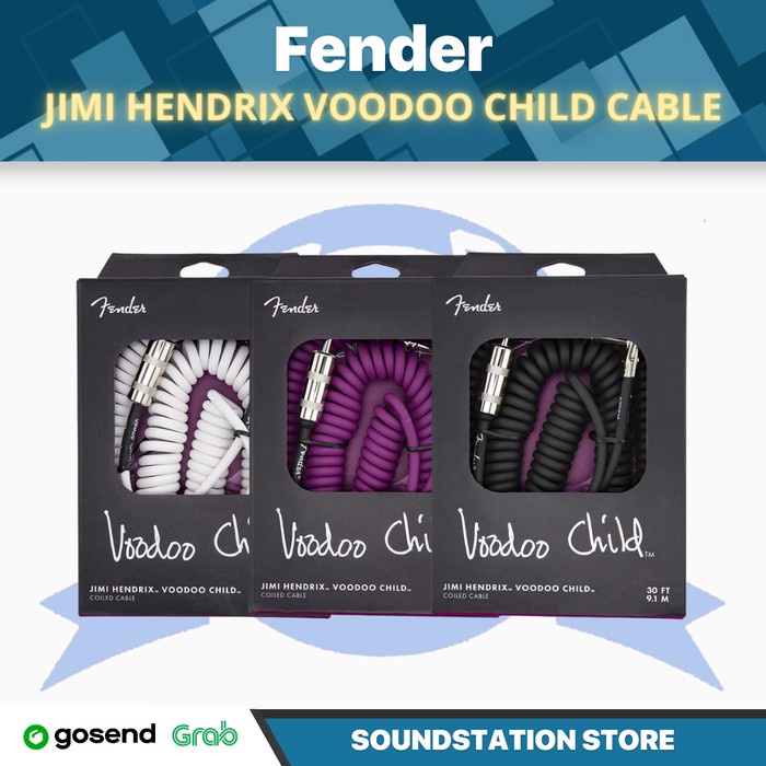 Jual Fender Jimi Hendrix Voodoo Child Guitar Cable - Kabel Jack ...