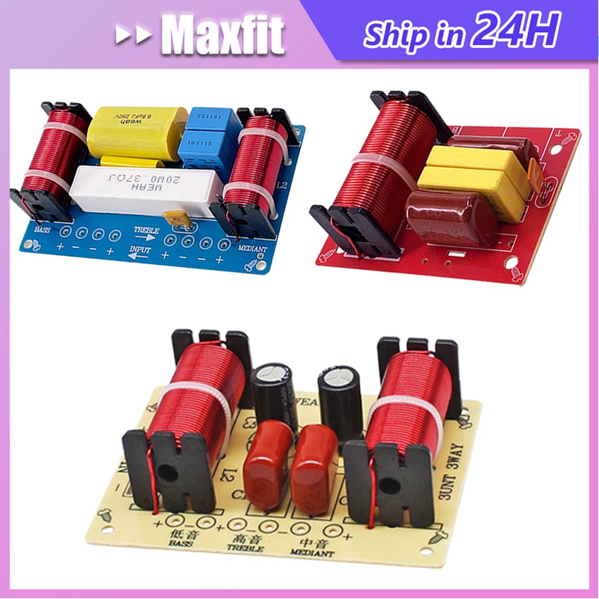 Jual 2/3 Way Speaker Modul Crossover Frekuensi Audio Hi-Fi 3 Arah 3 Unit Speaker 120W Treble ...