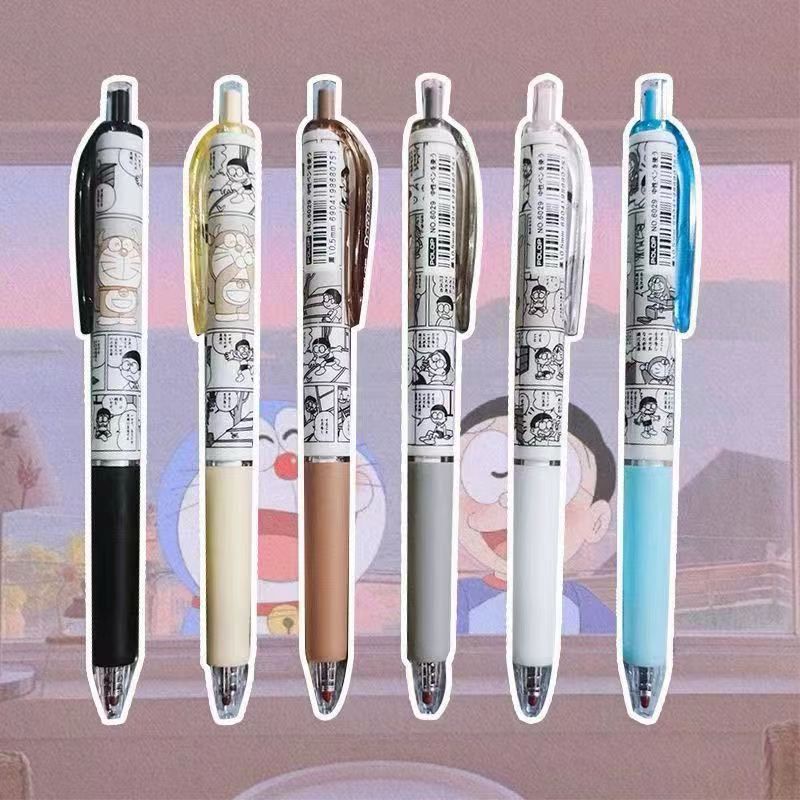 Jual Pulpen Design Kartun Sinchan Dan Doraemoon 0,5mm Lucu Motif Random ...
