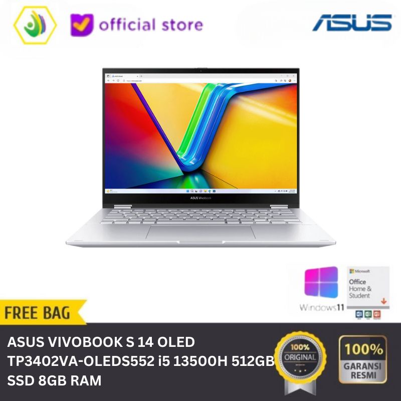 Jual ASUS VIVOBOOK S 14 OLED TP3402VA-OLEDS552/i5/13500H/512GB/SSD/8GB ...