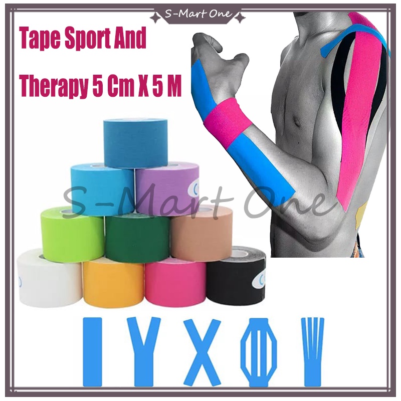 Jual Kinesio Tape /Kinesiology Tape 5cm x 5m /tape otot taping muscle elastis/taping/kinesiology ...