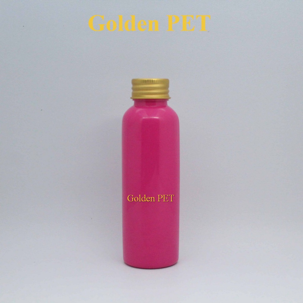 Jual Botol 100 ml Boston Round Merah Doff Tutup Ulir Aluminium neck 24 ...