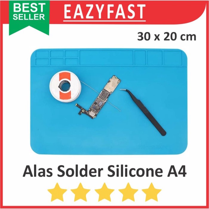 Jual Silicone Soldering Pad Mat Alas Karet Insulator Anti ESD Panas 20 ...