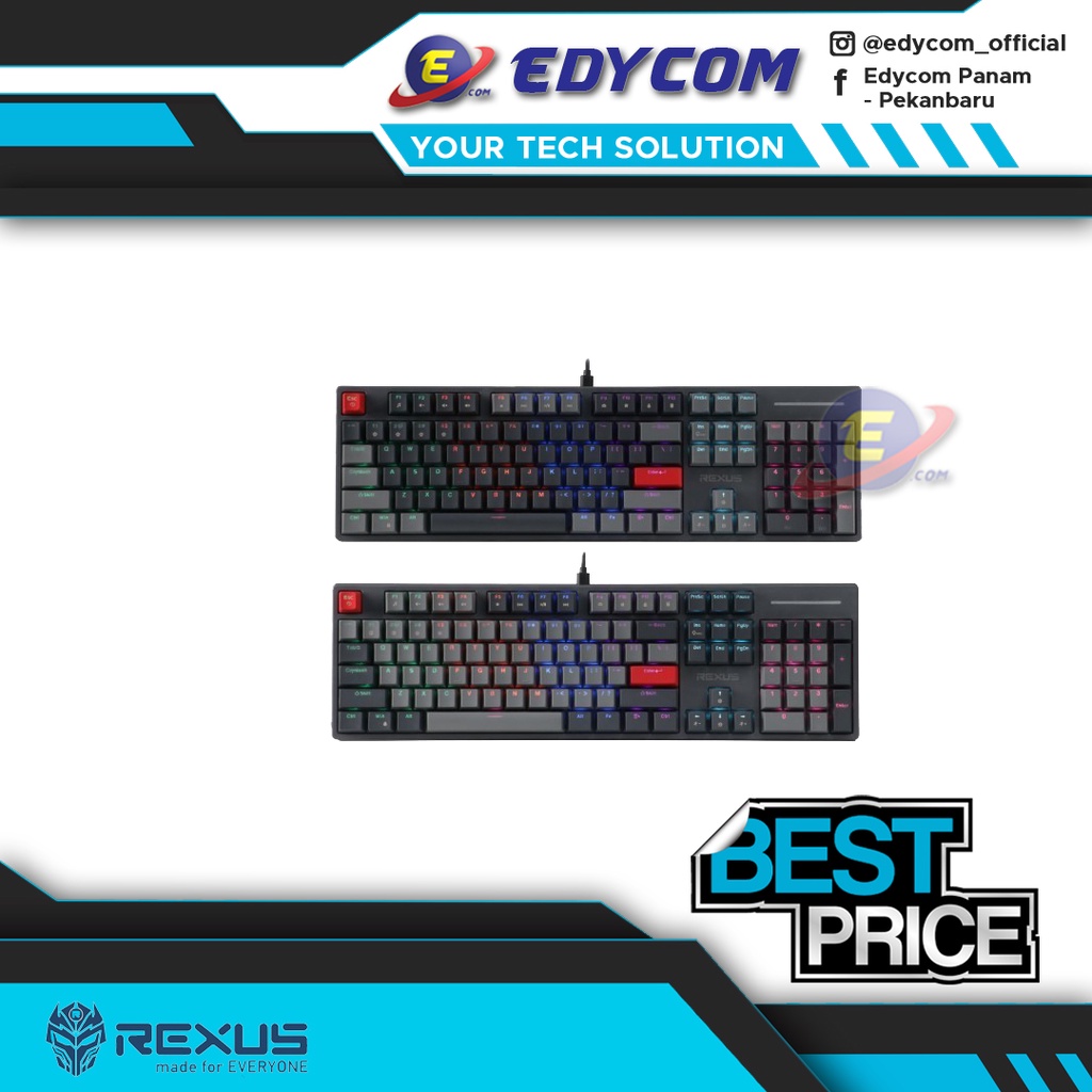 Jual Keyboard Rexus Heroic KX5 Gaming Mechanical | Shopee Indonesia