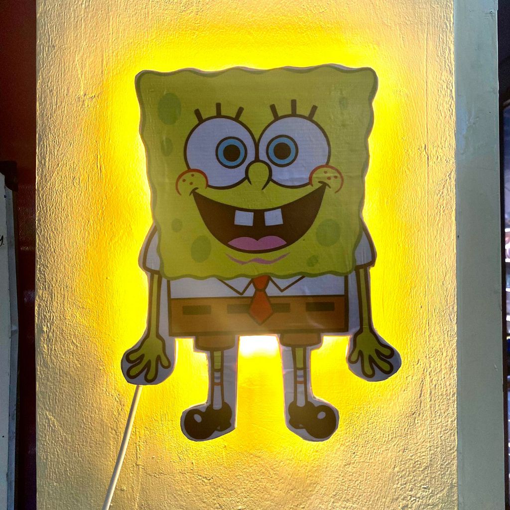Jual Lampu LED KarakterSpongebob / Lampu kamar anak LED lampu hiasan ...