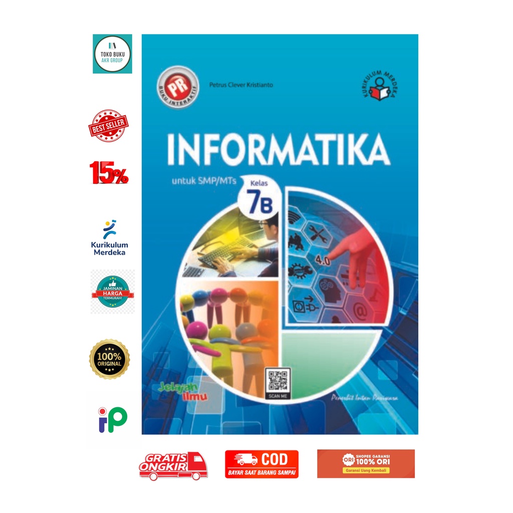 Jual Buku PR/LKS interaktif INFORMATIKA SMP Kelas 7 Semester 2 Kurikulum Merdeka Tahun 2024 ...
