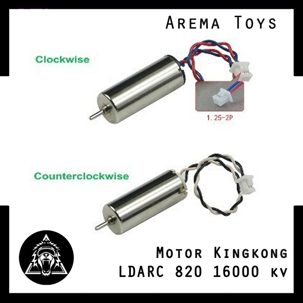 Jual Motor Kingkong LDARC 820 16000 kv Brushed CW CCW 16000kv Tiny7x ...
