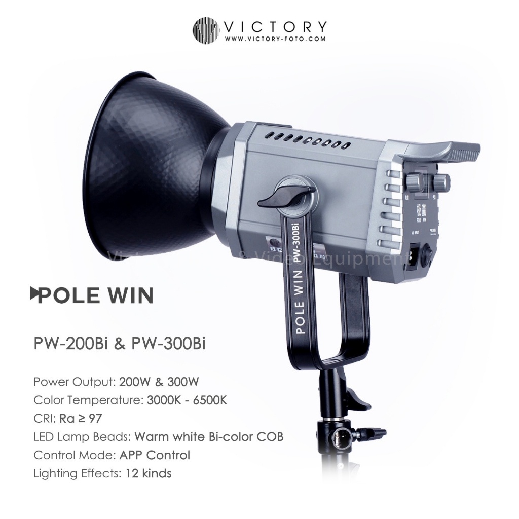 Jual Lampu Studio POLE WIN Led PW-200Bi, Profesional Video And ...