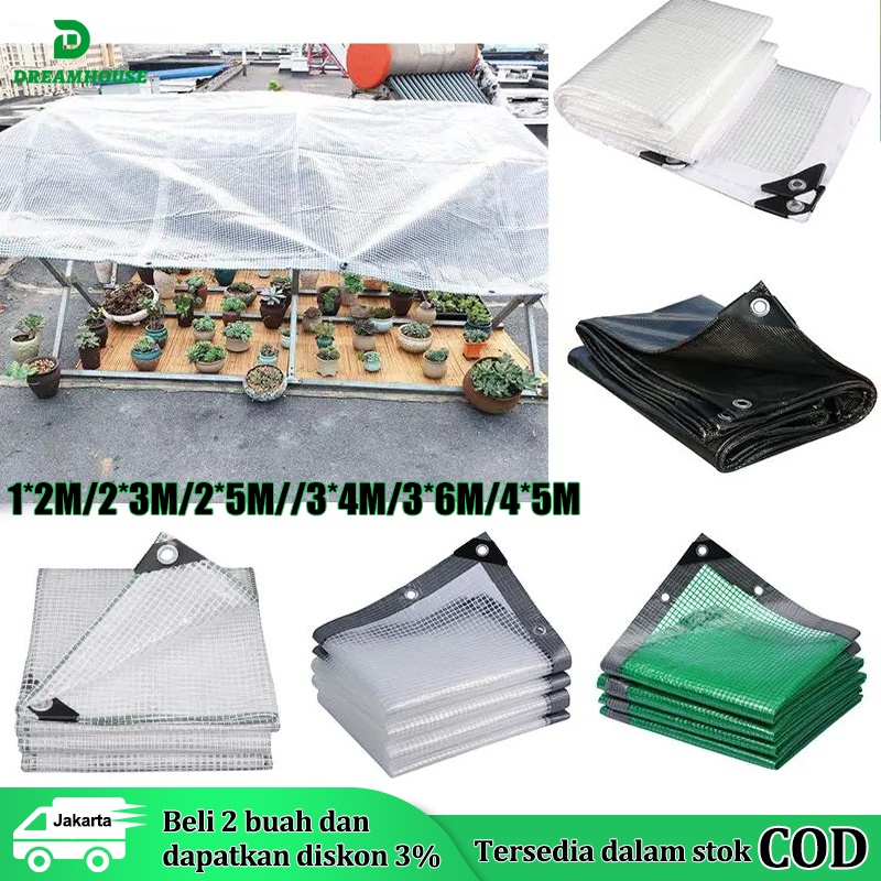Jual Terpal plastik bening transparan ukuran 1X2m 2x3mTirai tenda tutup ...