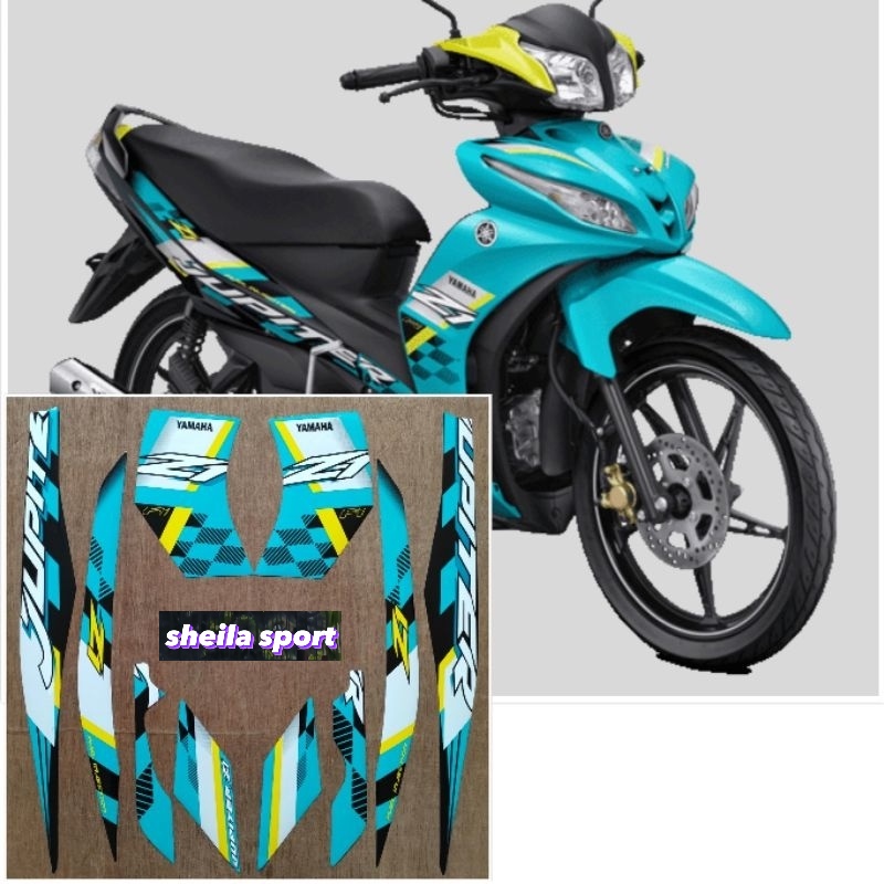 Jual Striping jupiter z1 stiker lis les Yamaha Jupiter Z1 FI hijau ...