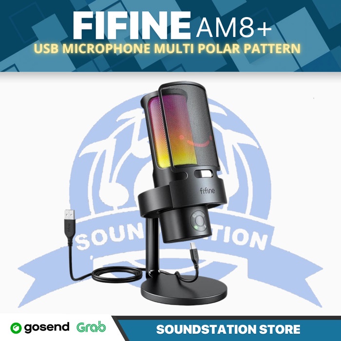 Jual FIFINE AMPLIGAME A8PLUS/A9 MULTI POLAR PATTERN WITH RGB - USB MIC ...