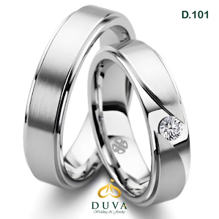 Jual Cincin Kawin Nikah Tunangan D.101 Couple Single Perak / Silver 925 ...