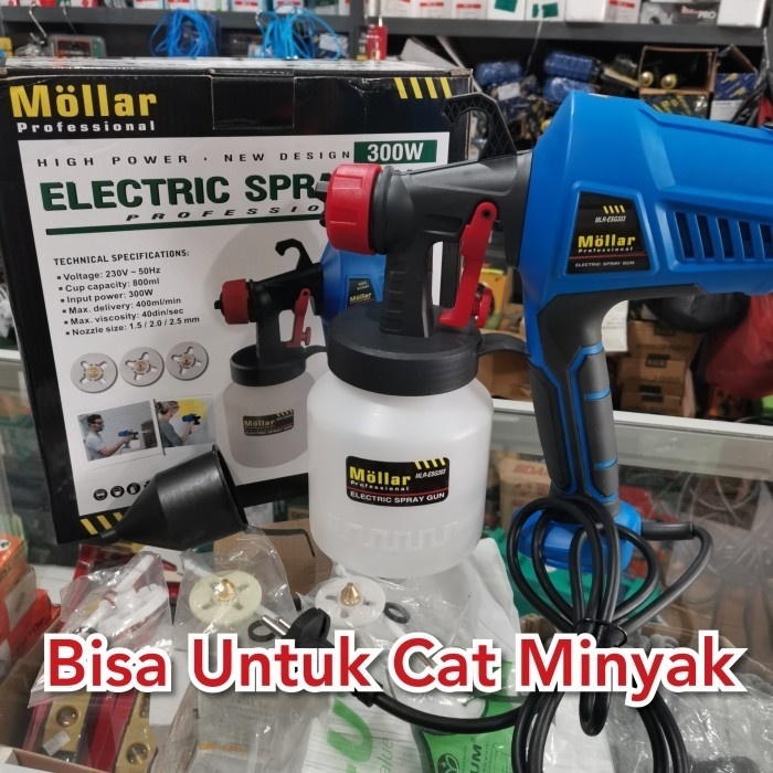 Jual electric spray gun Mollar ESG303 alat cat listrik cat tembok ...
