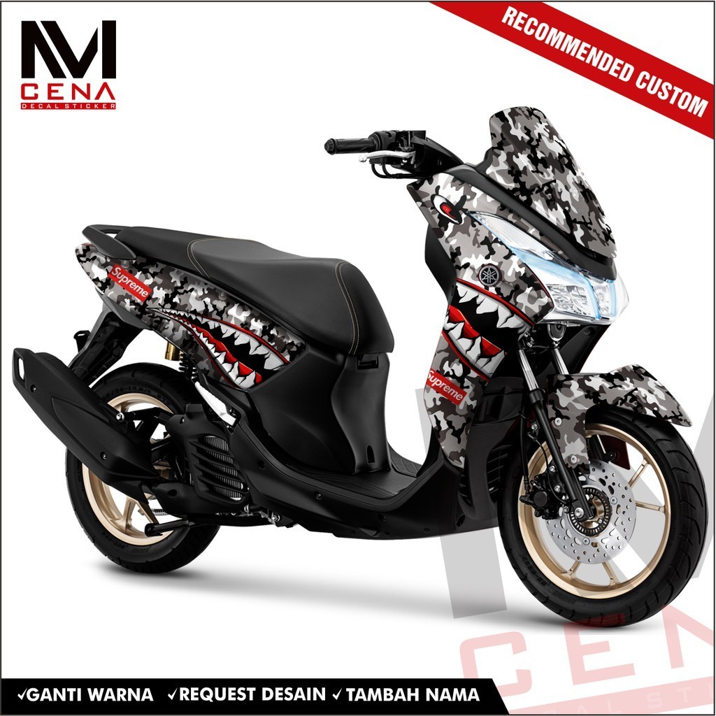 Jual Sticker decal lexi Full Body, Sticker YAMAHA LEXI, striping Lexi ...