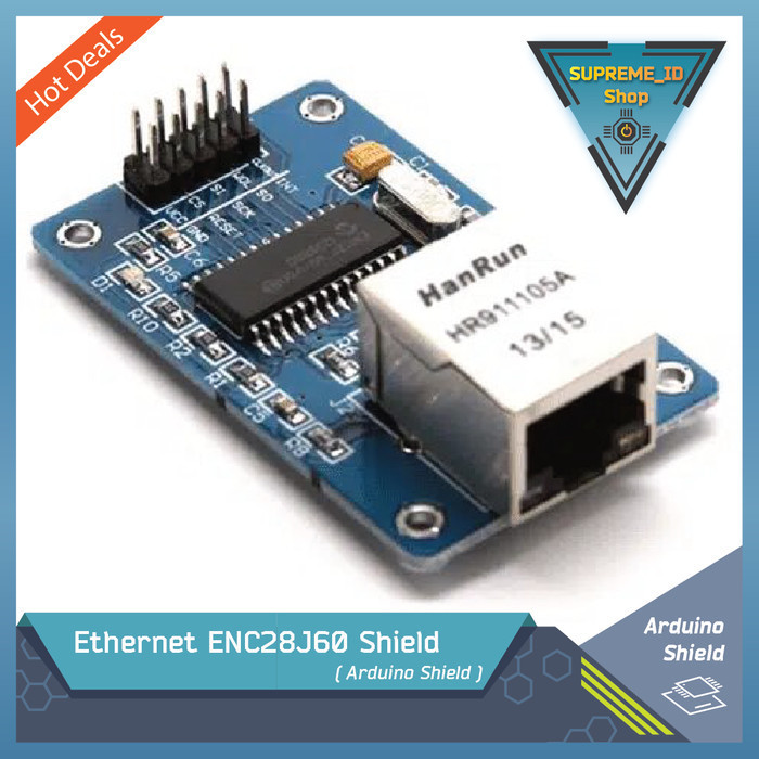 Jual Ethernet ENC28J60 Controller Shield for Arduino | Shopee Indonesia