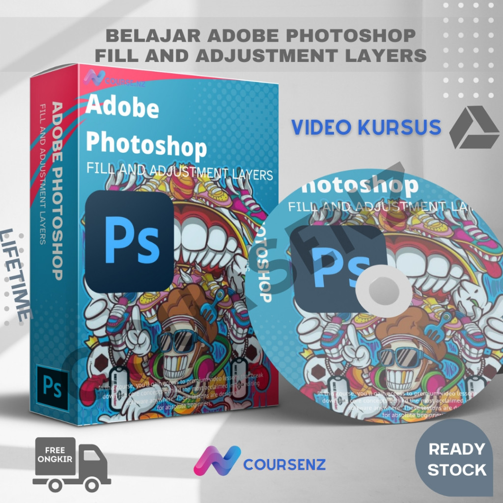 Jual Tutorial Adobe Photoshop Fill and Adjustment Layers - Belajar Video Tutorial Adobe ...
