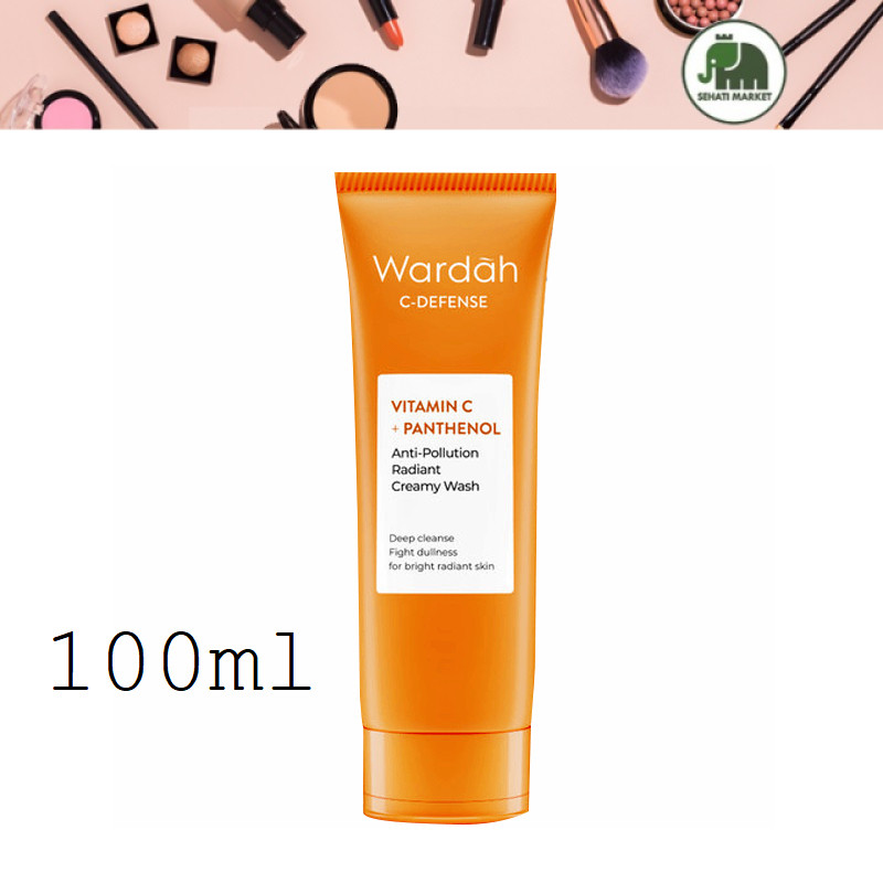 Jual WARDAH C-Defense Vitamin C + Panthenol Creamy Wash | Facial Wash ...