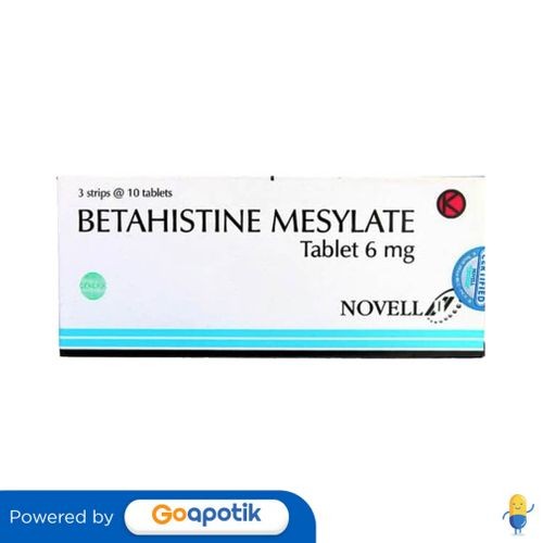 Jual Betahistine Novell 6 Mg Box 30 Tablet | Shopee Indonesia