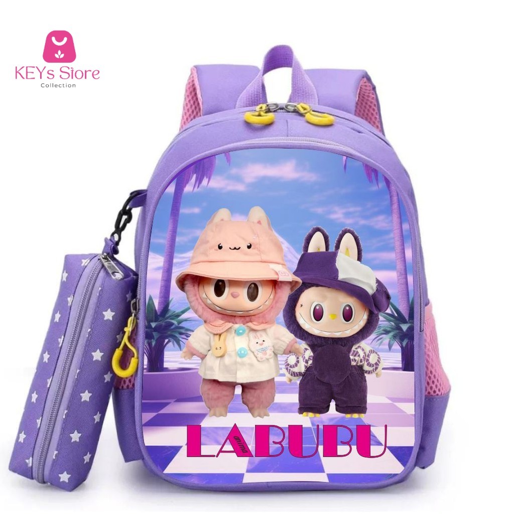 Jual VIRAL LABUBU TAS Sekolah Anak Perempuan KHUSUS PAUD DAN TK Karakter LABUBU GIRL Premium ...