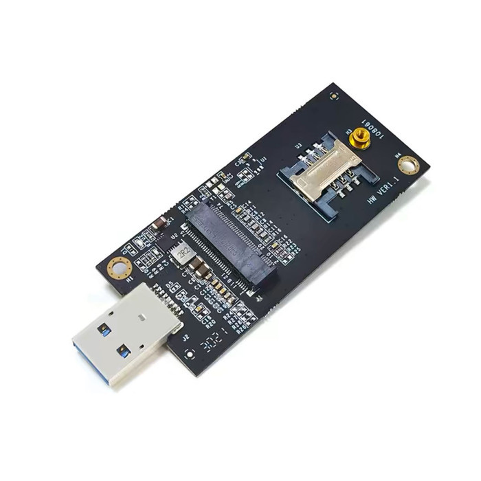 Jual M.2 NGFF WWAN B Key Network Card to USB Adapter Converter Antenna ...