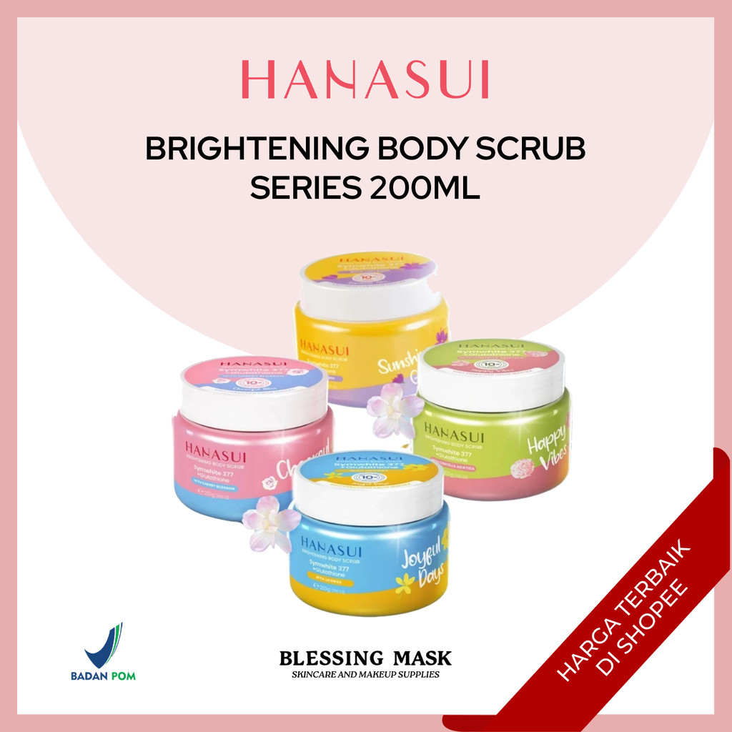 Jual Hanasui Brightening Body Scrub - 200gr - 60 Detik Udah Pasti halus ...