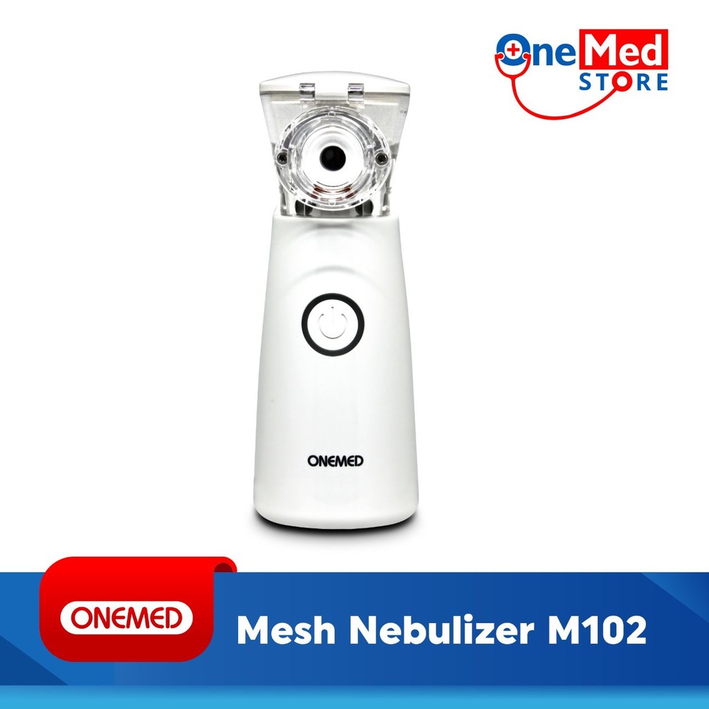 Jual Mesh Nebulizer OneMed M 102 Portable / Alat Uap Bantu Pernafasan ...