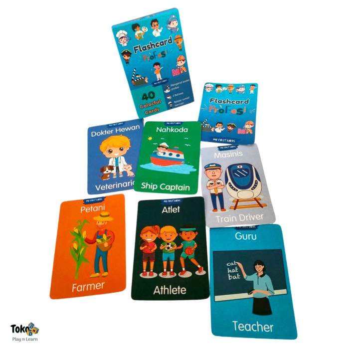 Jual Mainan Anak My First Flashcards Profesi Kartu Edukasi Jobs ...